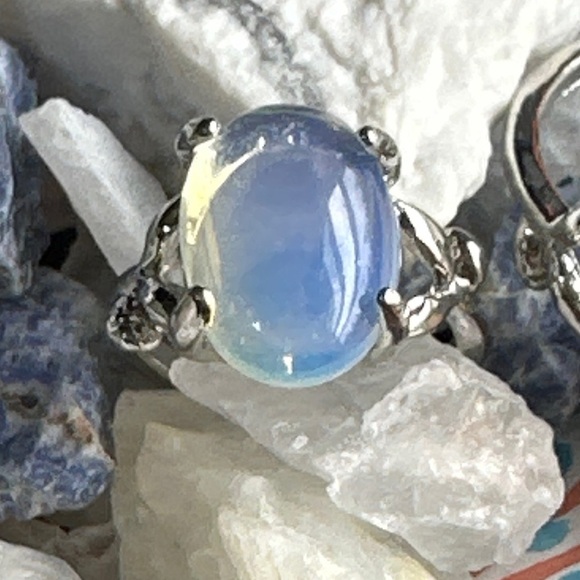 Alquimia | Jewelry | Blue Moonstone Victorian Ringmanifesting Intuition ...